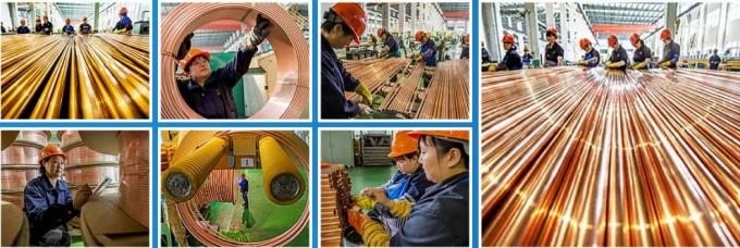 R220 R250 R290 C12200 2mm Heating Copper Pipe For Air Conditioners